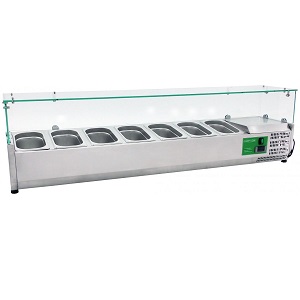 Cater-Cool CK1600TU Commercial Refrigerated Topping Unit - 7 x 1/4GN ...