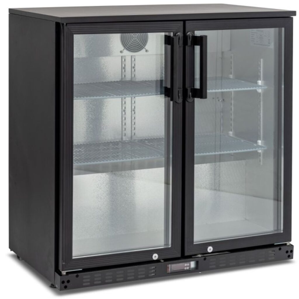 Black Double Door Coolers - Caterkwik Ireland