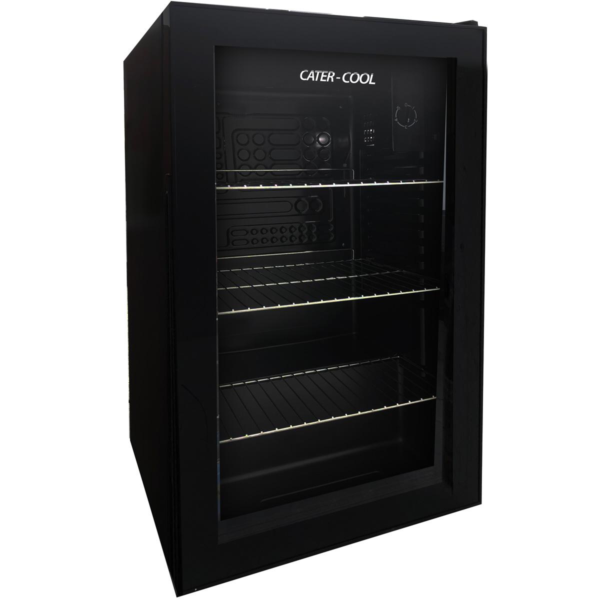 Cater-Cool CK5085 Single Door Black Eco Bottle Cooler With LED Lighting