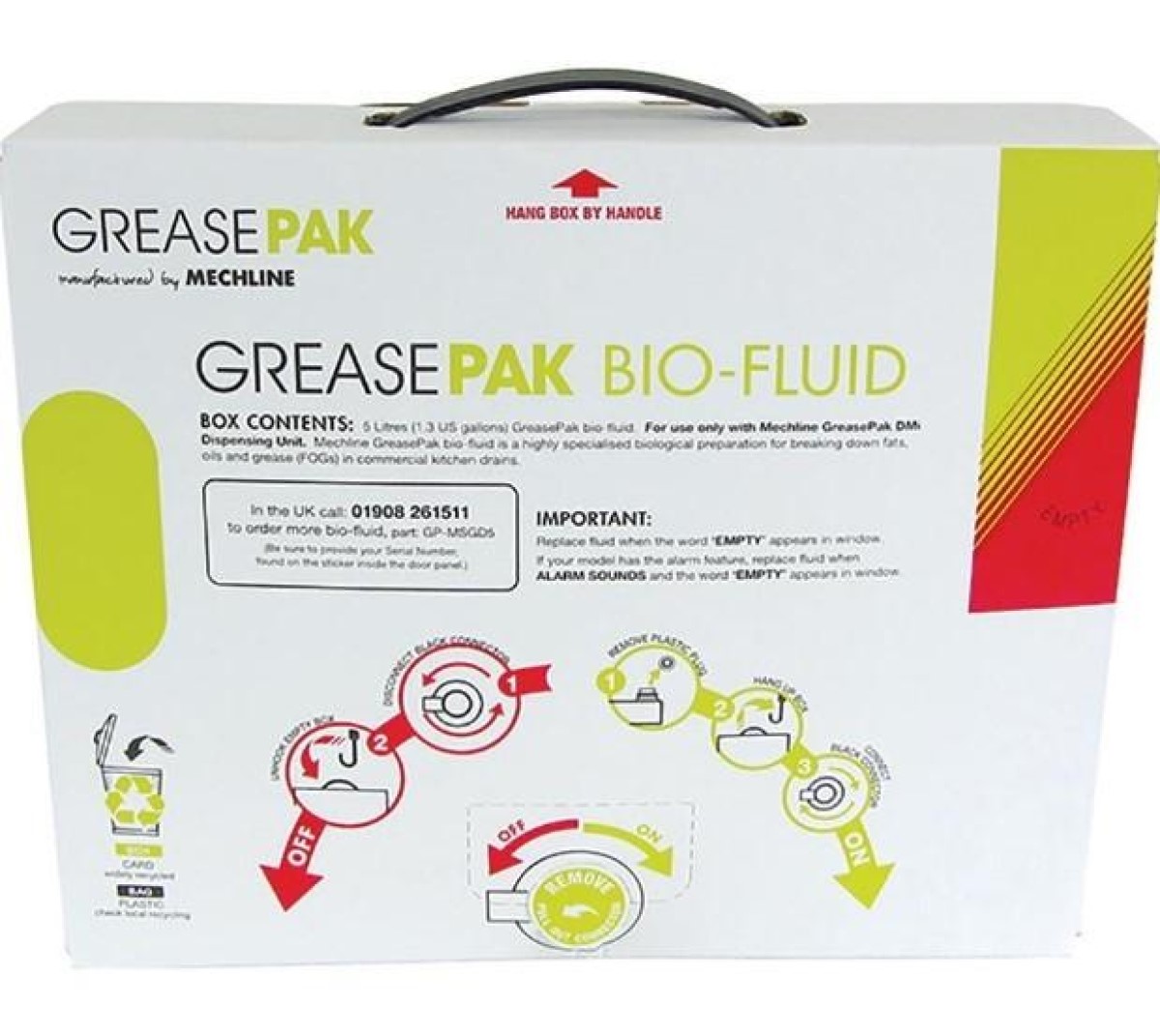 GreasePaK Fluid GPK MSGD5 3 x 5L Bio-Enzymatic Fluid - CK9056 ...