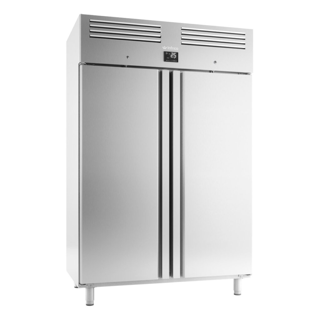 Infrico AGB1402 Stainless Steel Double Door Upright Refrigerator ...