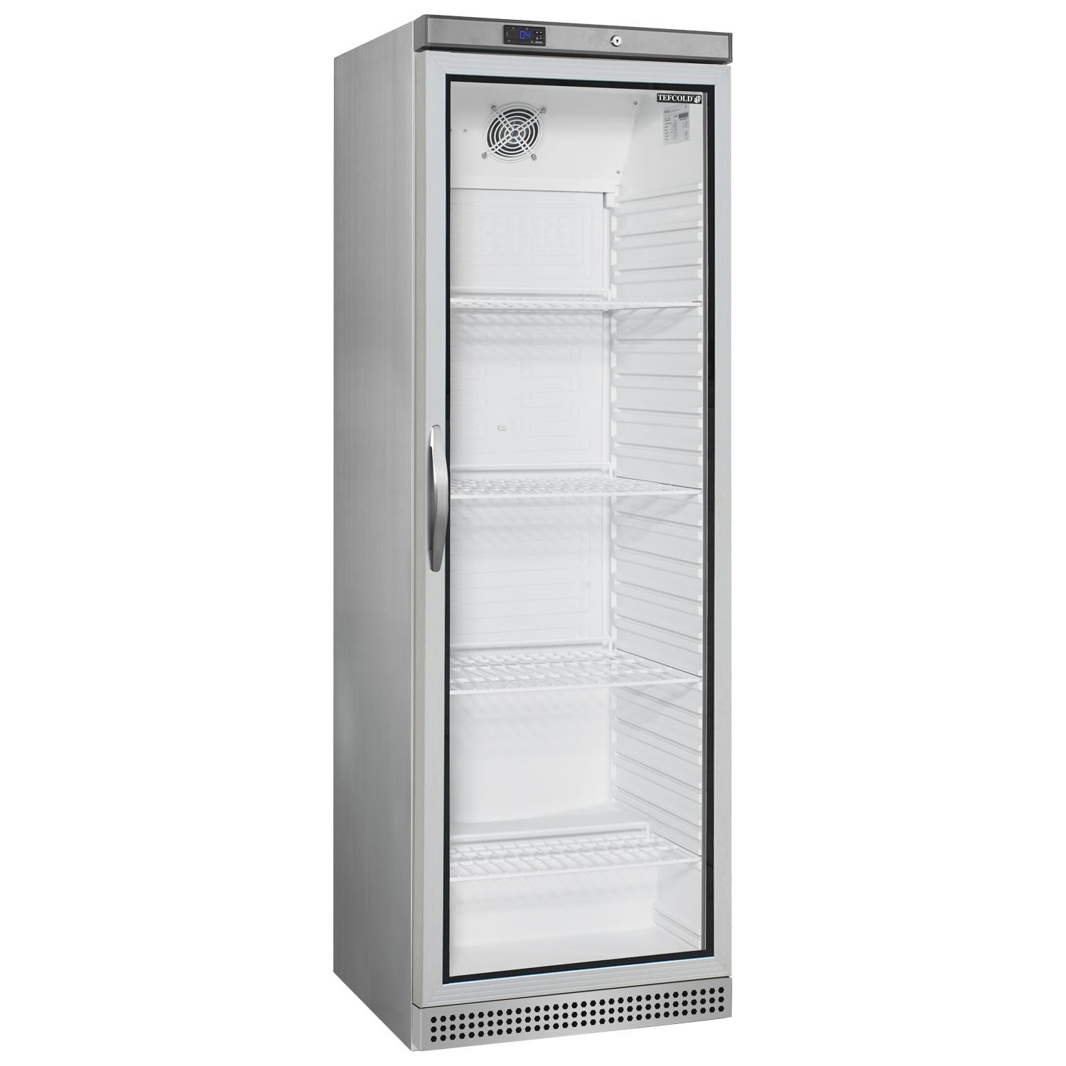 Tefcold UR400GS Stainless Steel Glass Door Refrigerator - Caterkwik Ireland