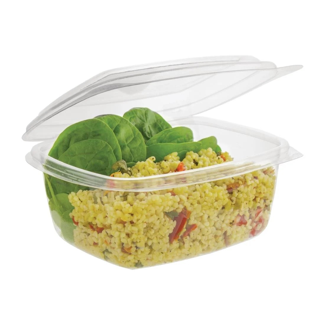 Vegware Compostable PLA Hingled-Lid Deli Containers 473ml/16oz (Pack of ...