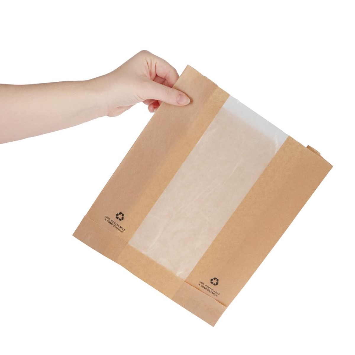 Fiesta DC875 Compostable Food Bags with Glassine Windows - Caterkwik ...