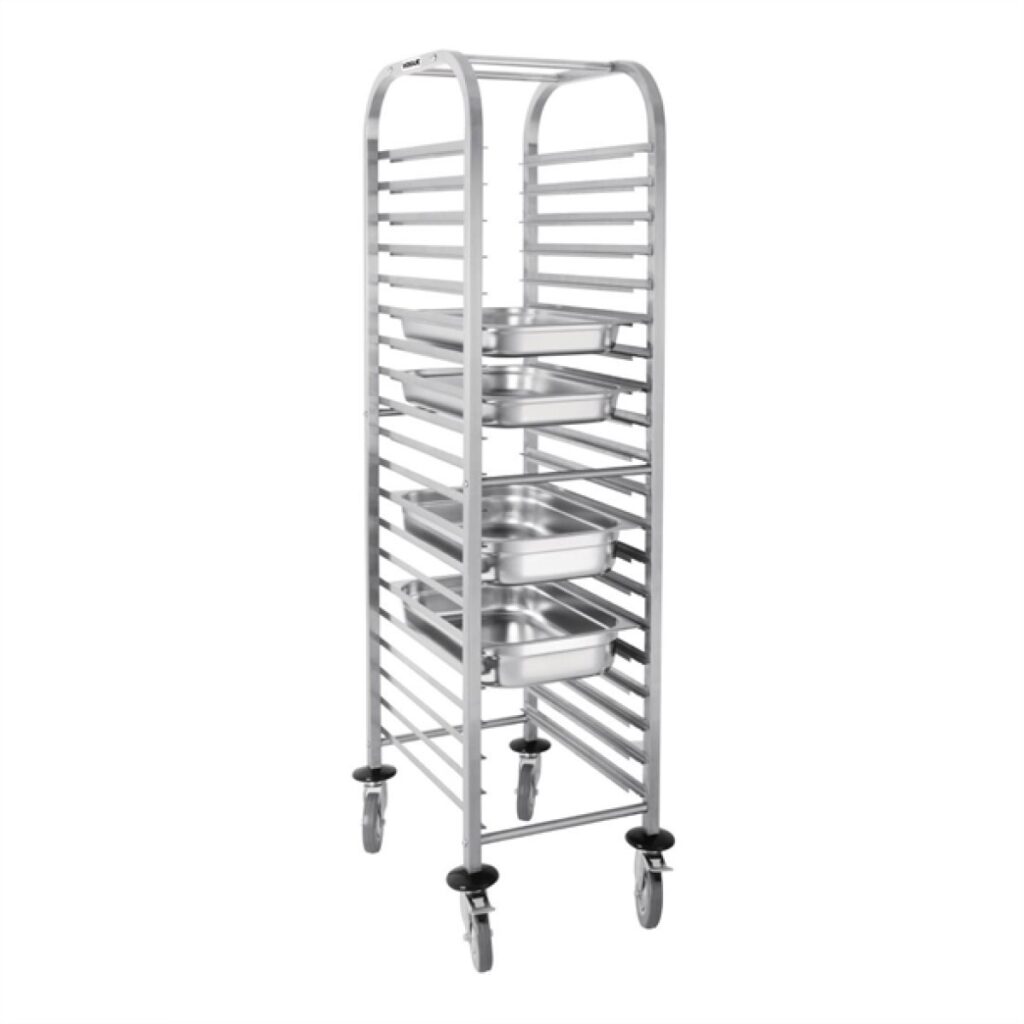 Vogue U376 Gastronorm Racking Trolley 20 Level - Caterkwik Ireland