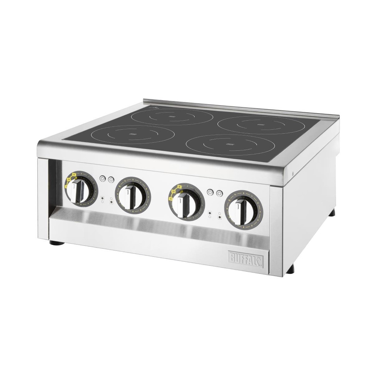 Buffalo FU219 600 Series 4 Zone Induction Hob 2 x 3kW - Caterkwik Ireland