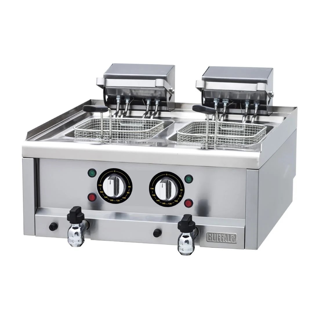 Buffalo CU477 600 Series Twin Tank Electric Fryer 2 x 8Ltr - Caterkwik ...
