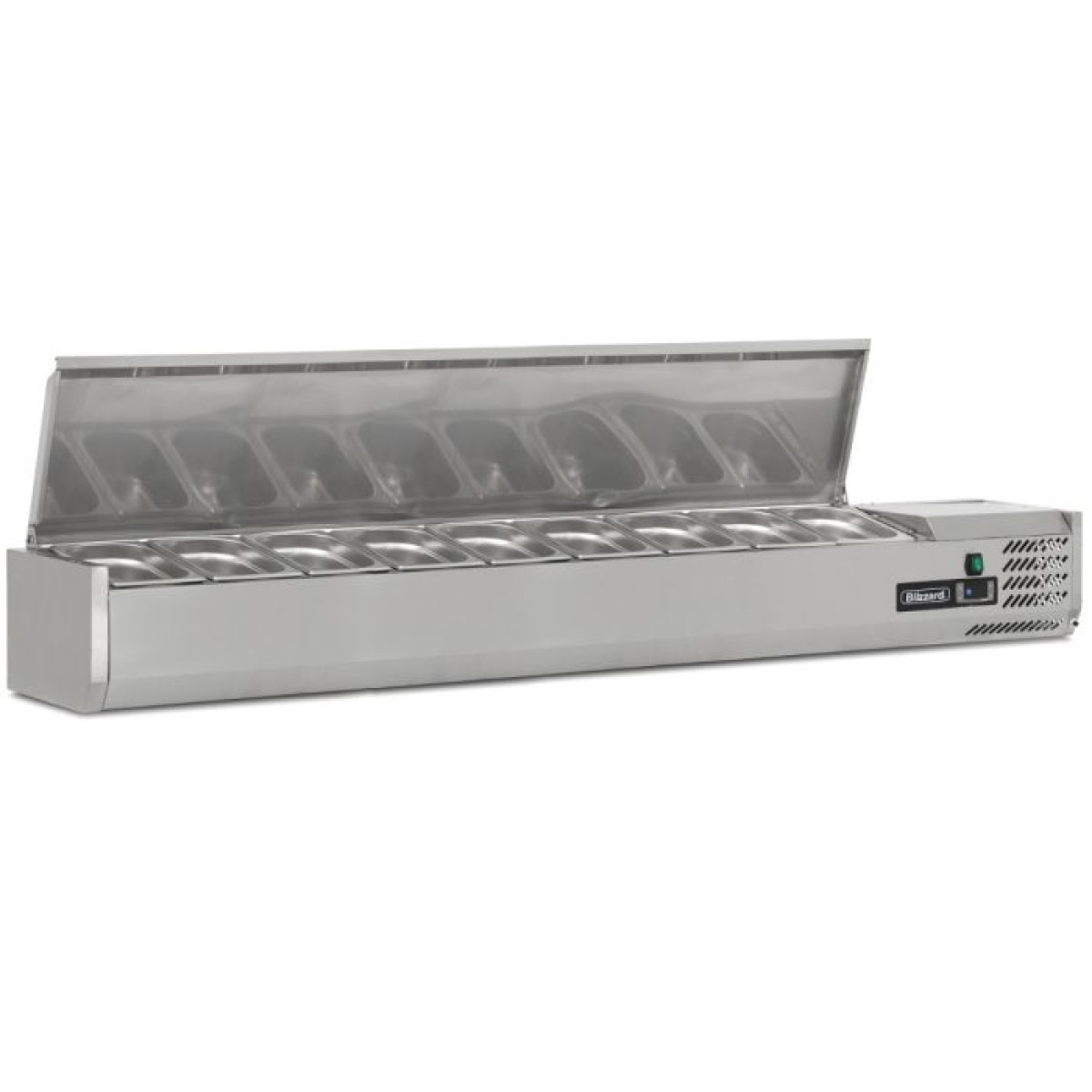 Blizzard TOP2000-14EN 1/4 Gastronorm Prep Top with Hinged Lid ...