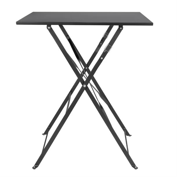 Bolero GK989 Perth Black Pavement Style Steel Table - Caterkwik Ireland