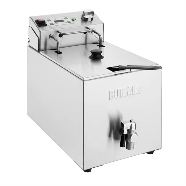 Buffalo CU620 Single Electric Fryer with Timer 8Ltr - Caterkwik Ireland