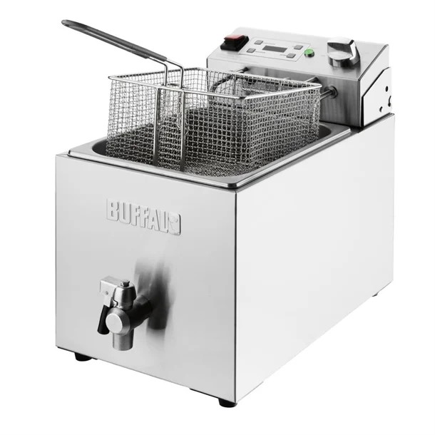 Buffalo CU620 Single Electric Fryer with Timer 8Ltr - Caterkwik Ireland