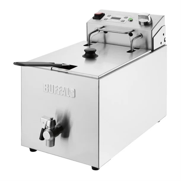 Buffalo CU620 Single Electric Fryer with Timer 8Ltr - Caterkwik Ireland