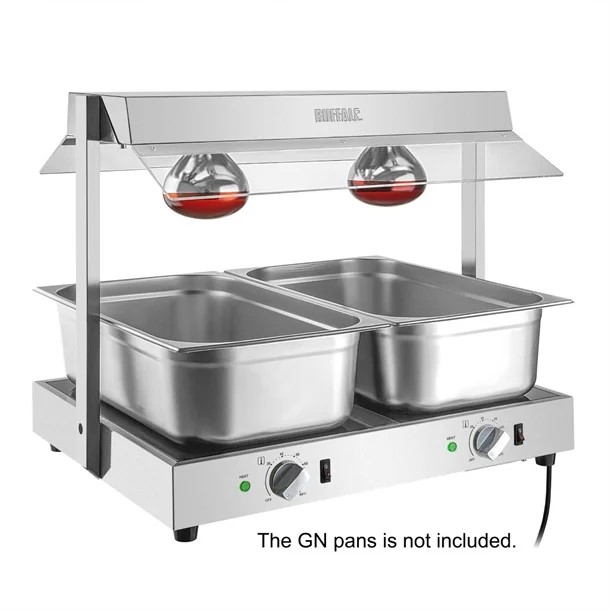 Buffalo HT760 Food Warmer with Gantry 2x GN 1/1 - Caterkwik Ireland